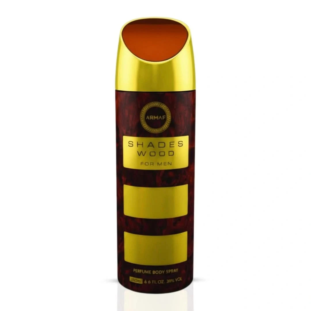 Shades Wood Deodorant Spray 200ml (6.8 oz) by Armaf | Intense Oud