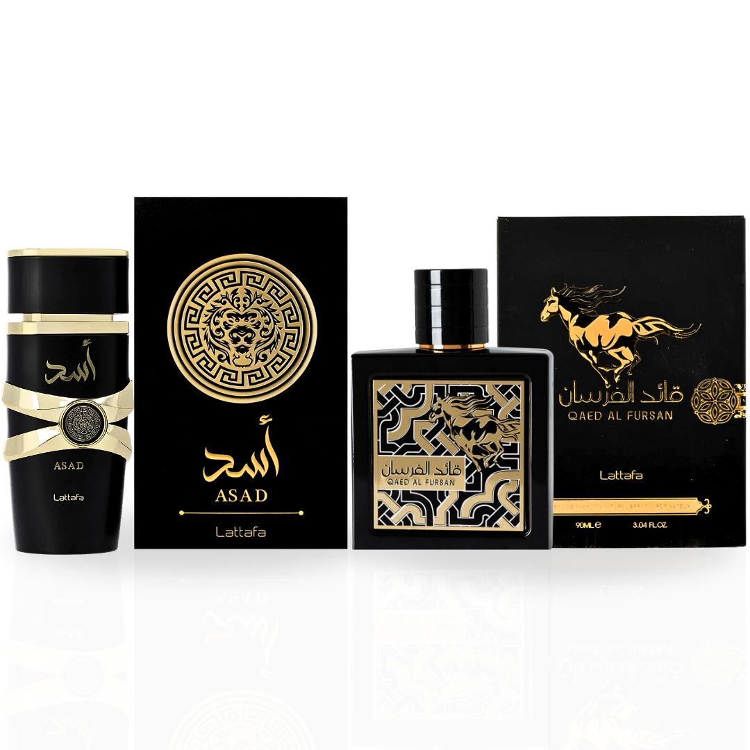 Asad EDP Spray 100ML & Qaed Al Fursan EDP Spray 90ML By Lattafa ...