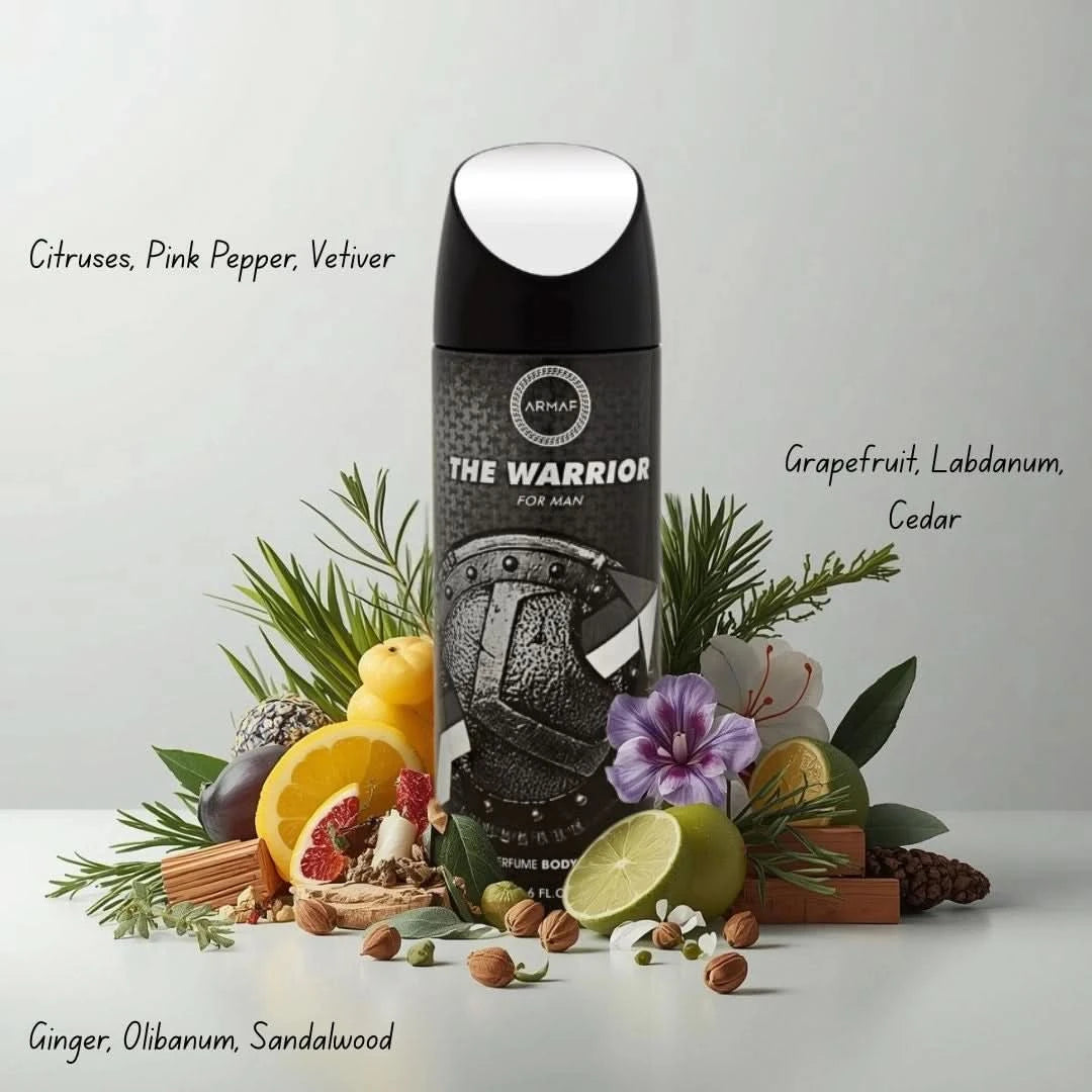 The Warrior Deodorant Spray 200ml (6.8 oz) by Armaf | Intense Oud