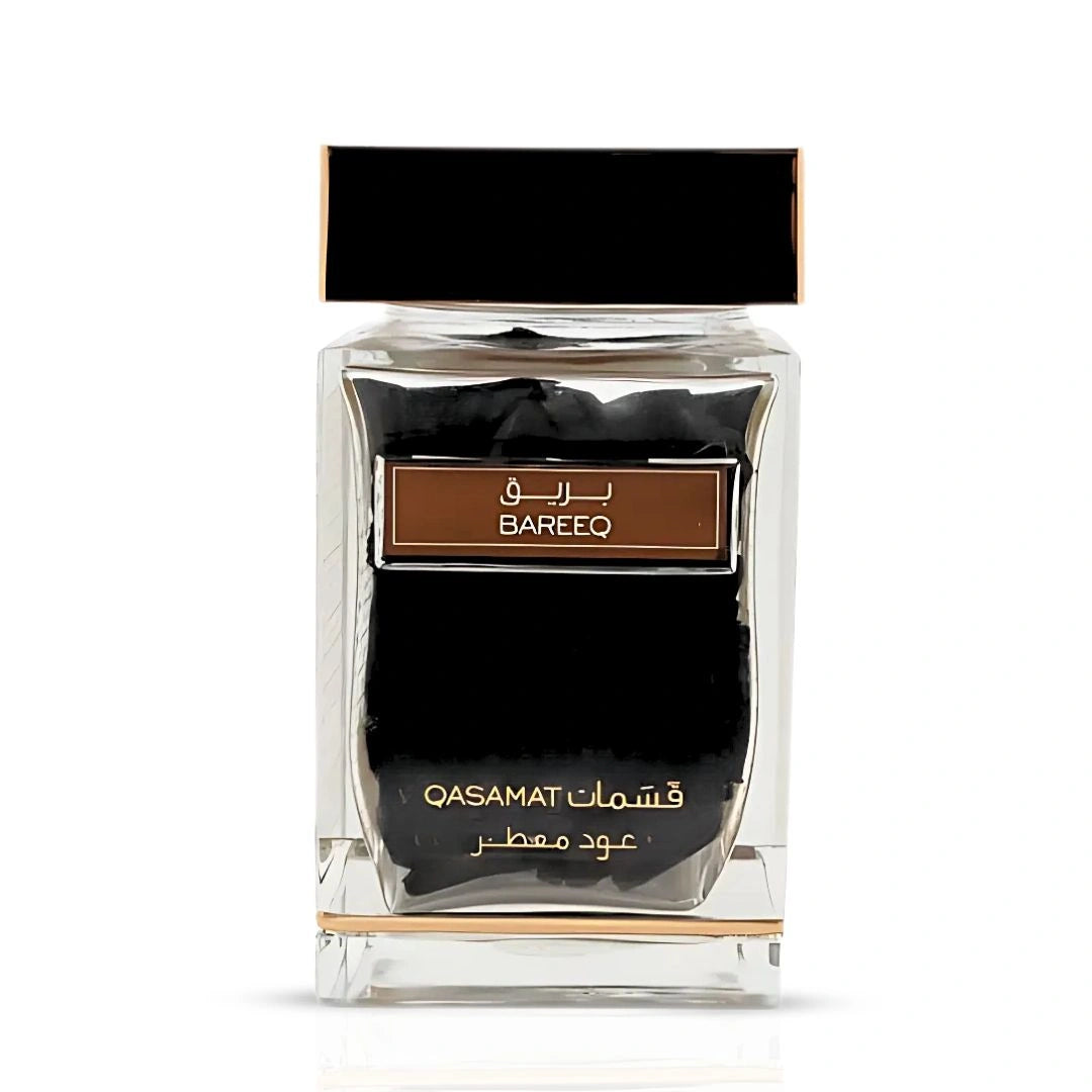 Qasamat Bareeq Oudh Moattar Bakhoor 50g by Rasasi | Intense Oud