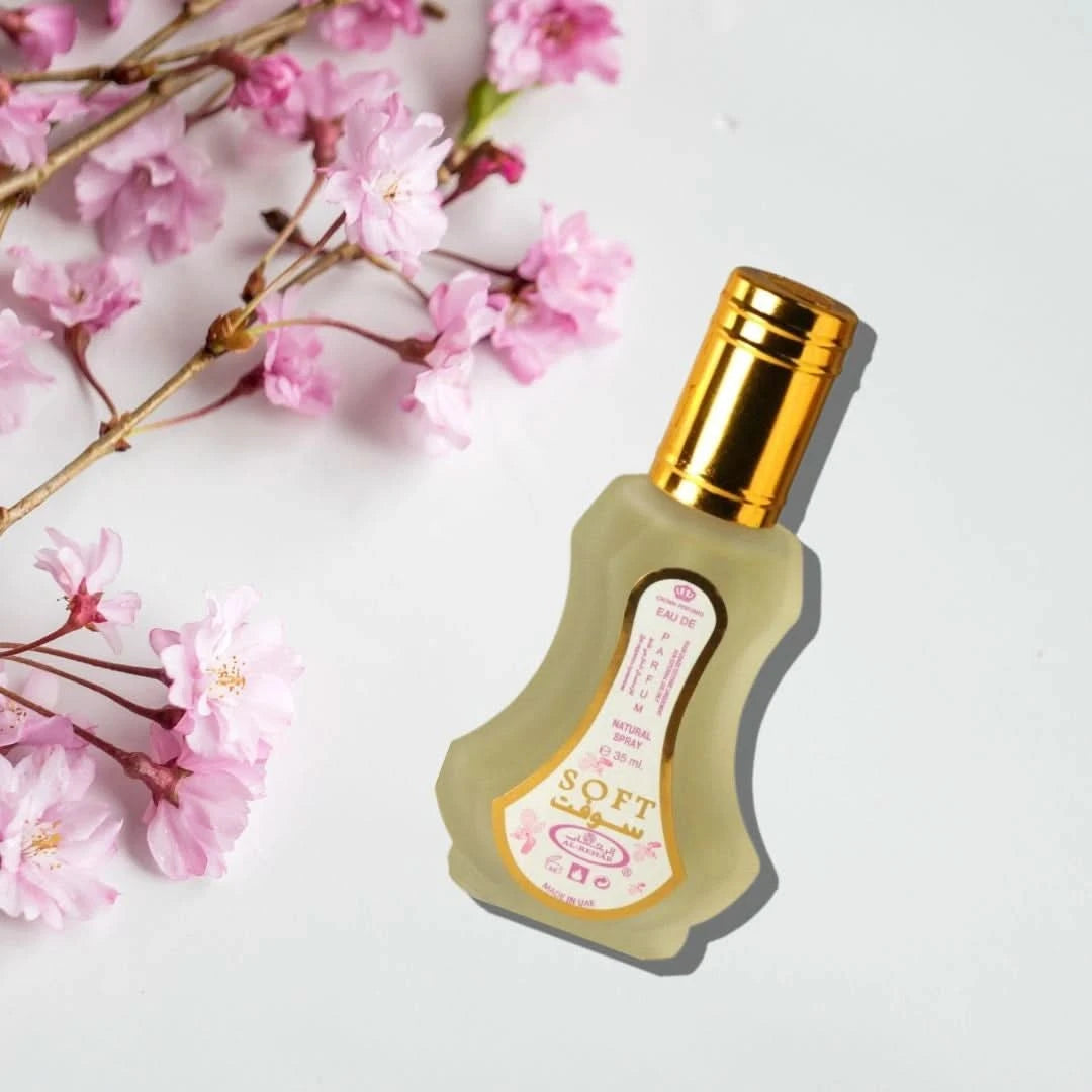 Soft Eau de Parfum Spray 35ml by Al Rehab (Velvet Pouch) | Intense Oud