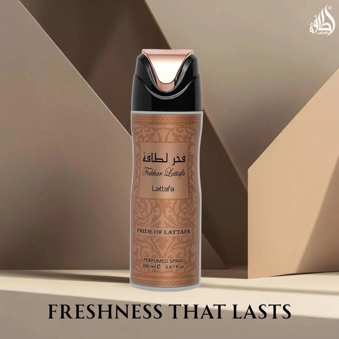 Fakhar Women Deodorant Spray 200ml (6.7 oz) by Lattafa | Fresh, Floral ...