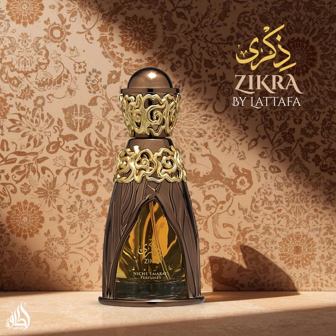 Niche Emarati Zikra Eau de Parfum Spray 100ml (3.4 oz) by Lattafa ...