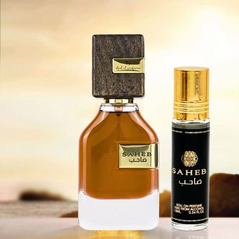 Saheb Eau de Parfum Spray 70ml (2.3 oz) & Perfume Roll-On CPO 10ml (0. ...