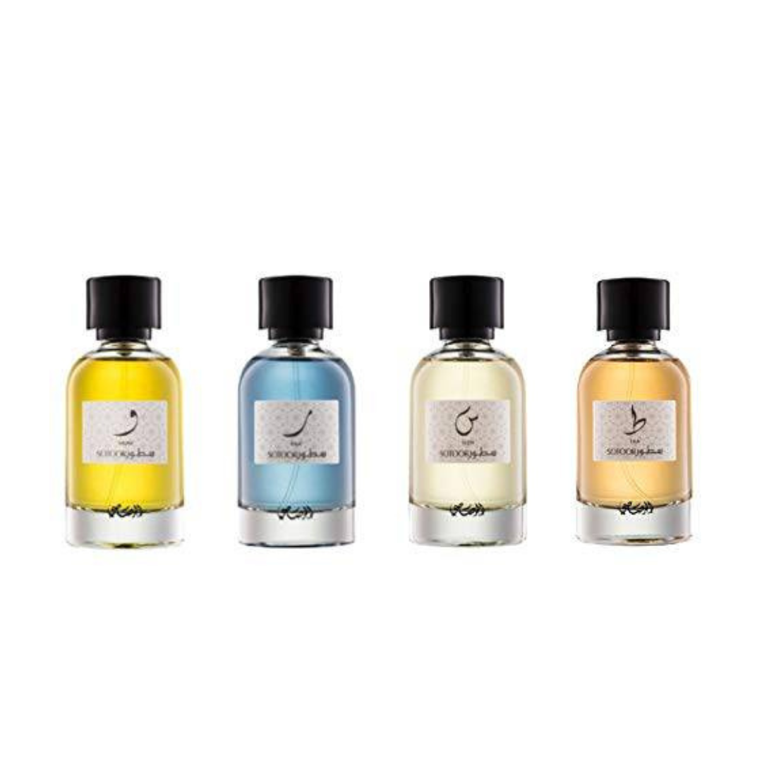 Sotoor Waaw, Seen, Taa, Raa Set I Sotoor Series I by RASASI Perfumes ...
