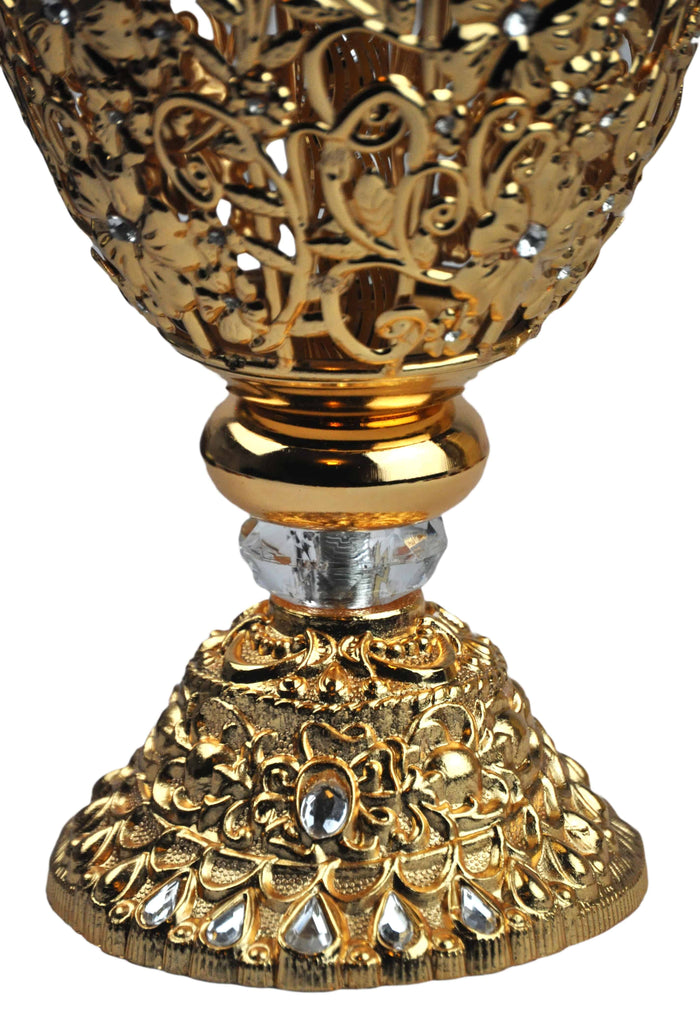 Arab Incense Bakhoor Burner - 10 inch Golden by Intense Oud | Intense Oud